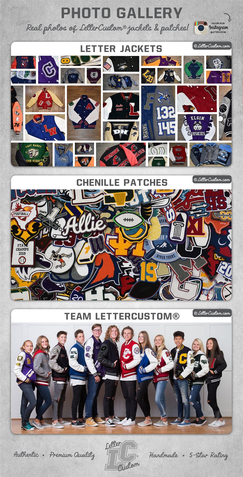 Custom Varsity Letterman Golf Jacket High School Graduation | Etsy