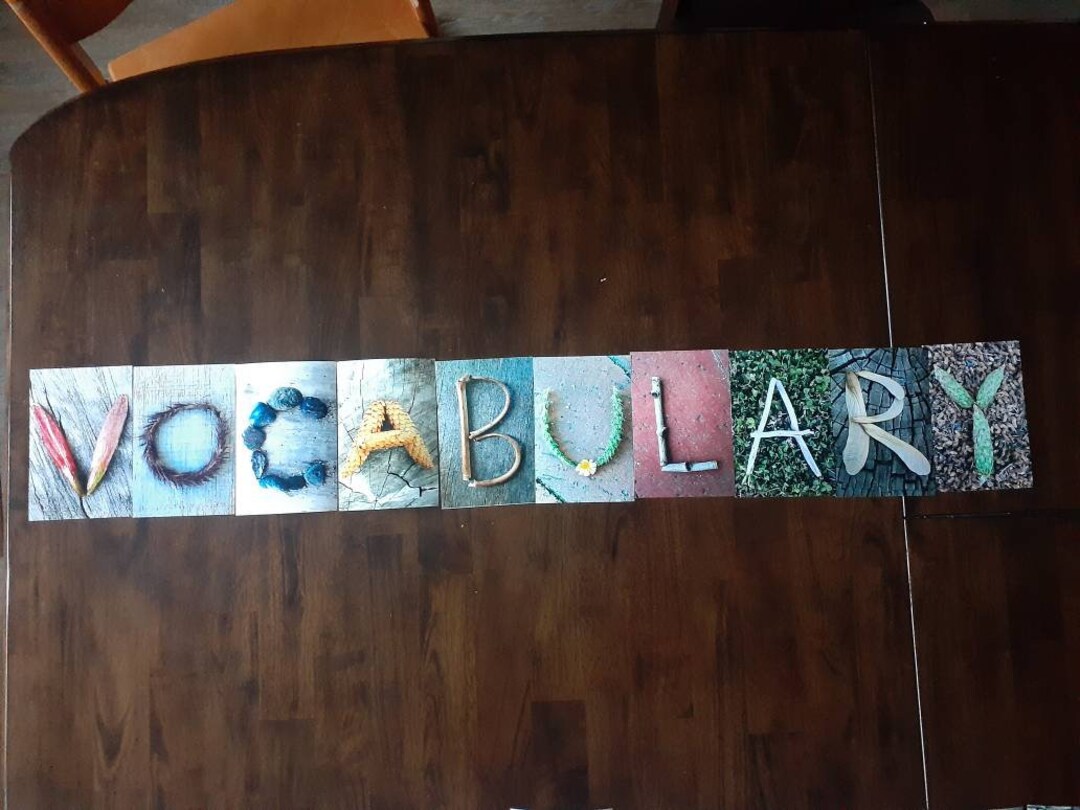 Vocabulary Banner--nature Classroom Decor--farmhouse Classroom ...