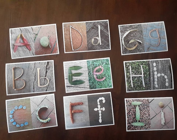 Rustic Alphabet Set--farmhouse Classroom Decor--rustic Nursery Decor ...