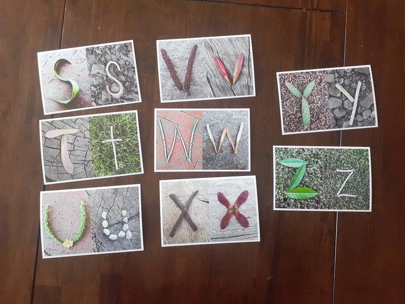 Rustic Alphabet Set--farmhouse Classroom Decor--rustic Nursery Decor ...