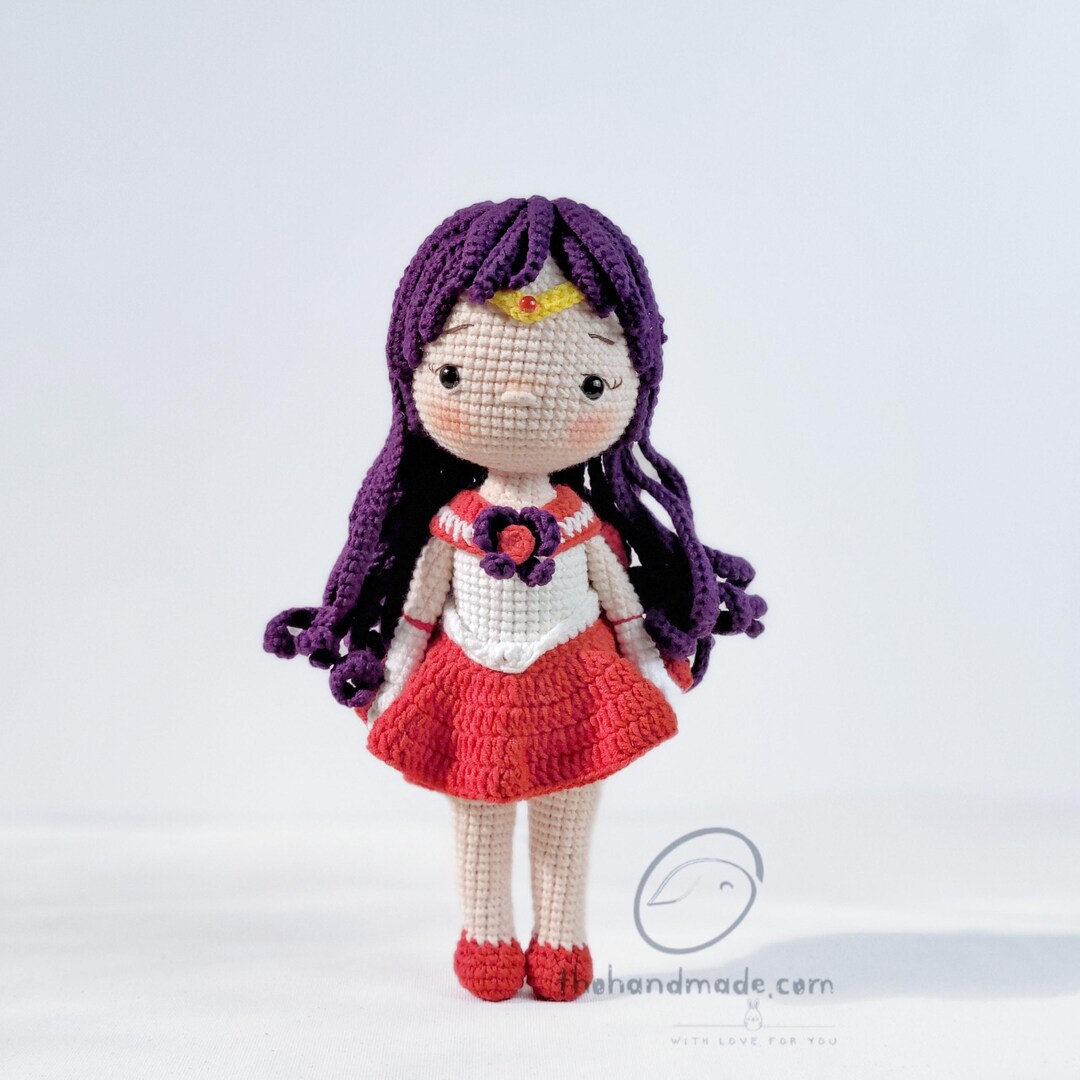 Manga Sailor Crochet Amigurumi Doll, Amigurumi Sailor Doll, Crochet Stuffed Doll, Handmade Doll ...