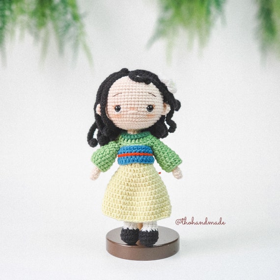 Mulan Crochet Amigurumi Doll Amigurumi Princess Doll Crochet - Etsy