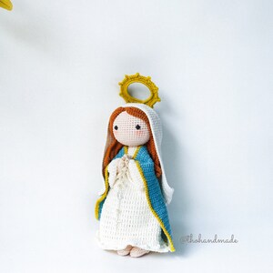 PATTERN: Blessed Virgin Mary Crochet Amigurumi, Virgin Mary Amigurumi ...