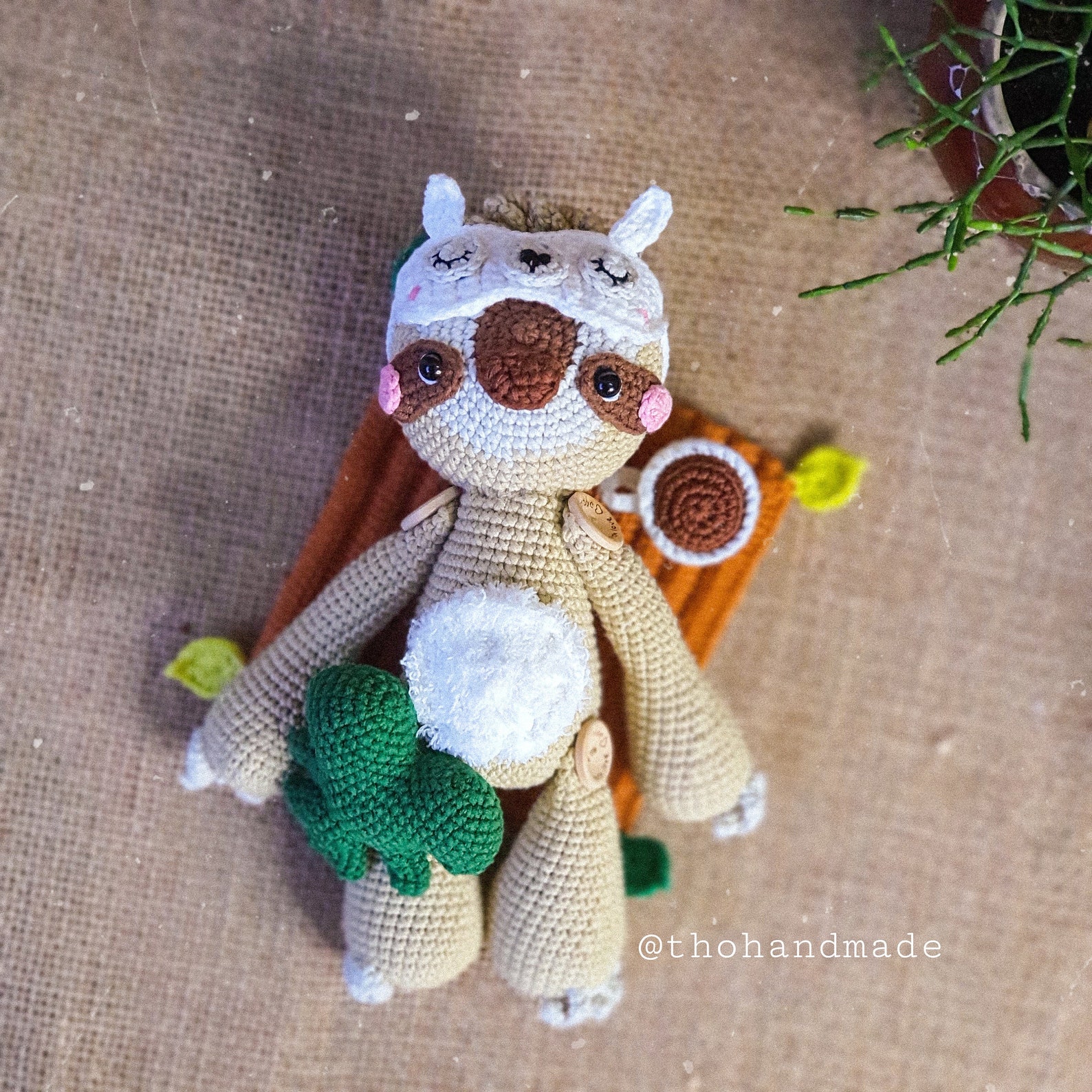 Sloth Crochet Amigurumi Stuffed Doll Amigurumi Animal for - Etsy