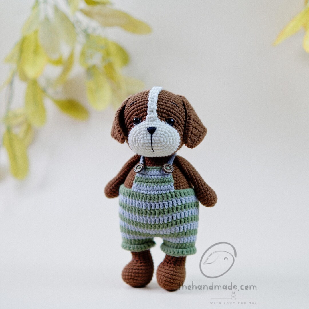 Beagle Puppy Crochet Amigurumi Stuffed Doll, Amigurumi Animal, Crochet ...