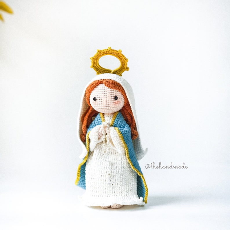 PATTERN: Blessed Virgin Mary Crochet Amigurumi Virgin Mary - Etsy