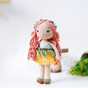 Amigurumi Fairy Crochet Stuffed Doll, Crochet Fairy Doll, Amigurumi Princess Doll, Handmade ...