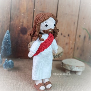 PATTERN: Jesus Crochet Amigurumi, Jesus Stuffed Doll, Jesus Amigurumi ...