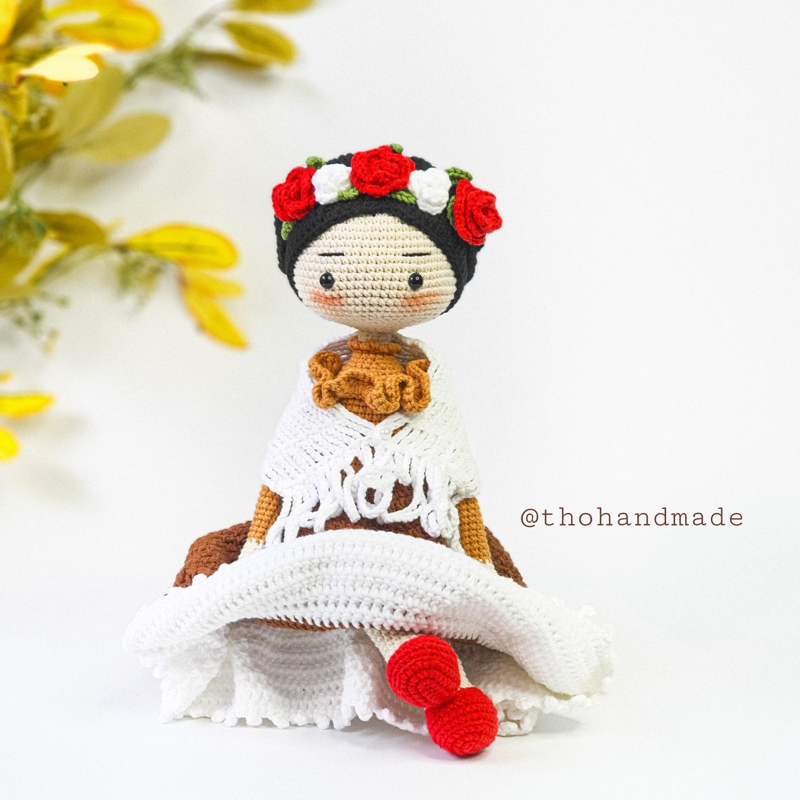 Crochet Doll Frida Kahlo Crochet Doll for Sale Amigurumi - Etsy