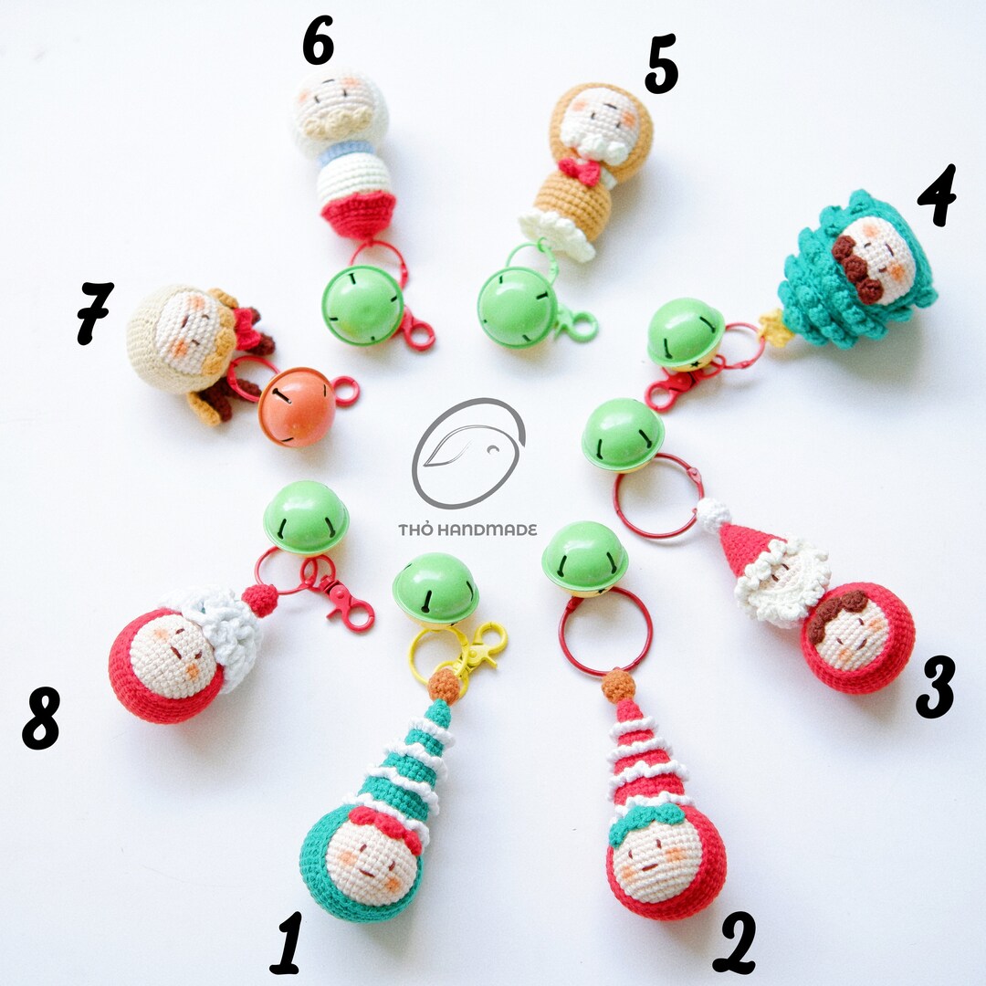 Crochet Plushie Keychain, Amigurumi Keychain, Stuffed Keychain ...