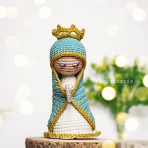PATTERN: Blessed Virgin Mary Crochet Amigurumi, Virgin Mary Amigurumi ...