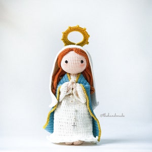 PATTERN: Blessed Virgin Mary Crochet Amigurumi, Virgin Mary Amigurumi ...