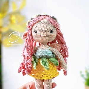 Amigurumi Fairy Crochet Stuffed Doll, Crochet Fairy Doll, Amigurumi Princess Doll, Handmade ...