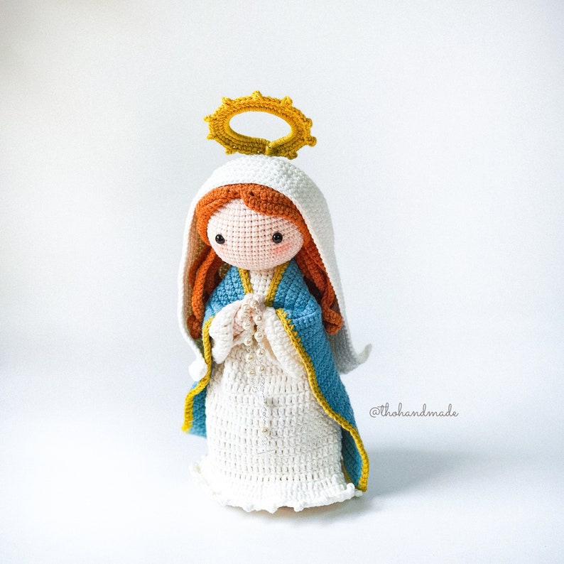 PATTERN: Blessed Virgin Mary Crochet Amigurumi Virgin Mary - Etsy
