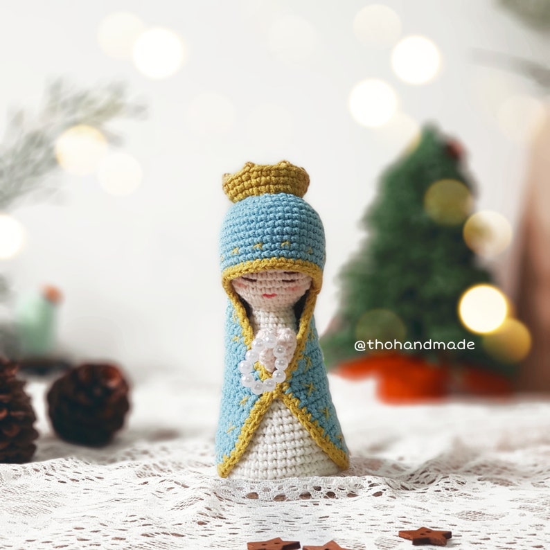 PATTERN: Blessed Virgin Mary Crochet Amigurumi Virgin Mary - Etsy