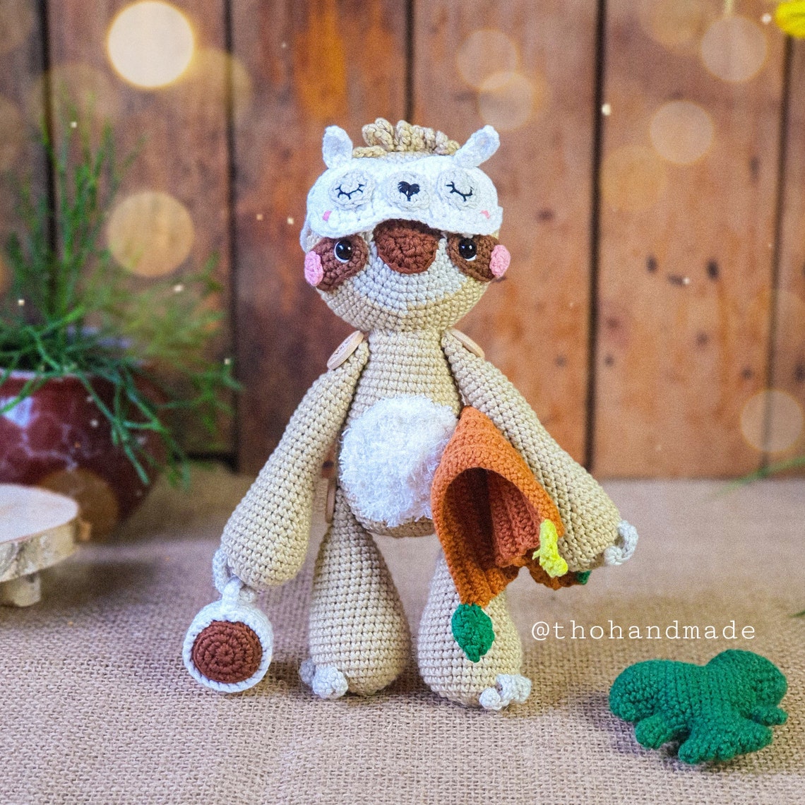 Sloth Crochet Amigurumi Stuffed Doll Amigurumi Animal for - Etsy