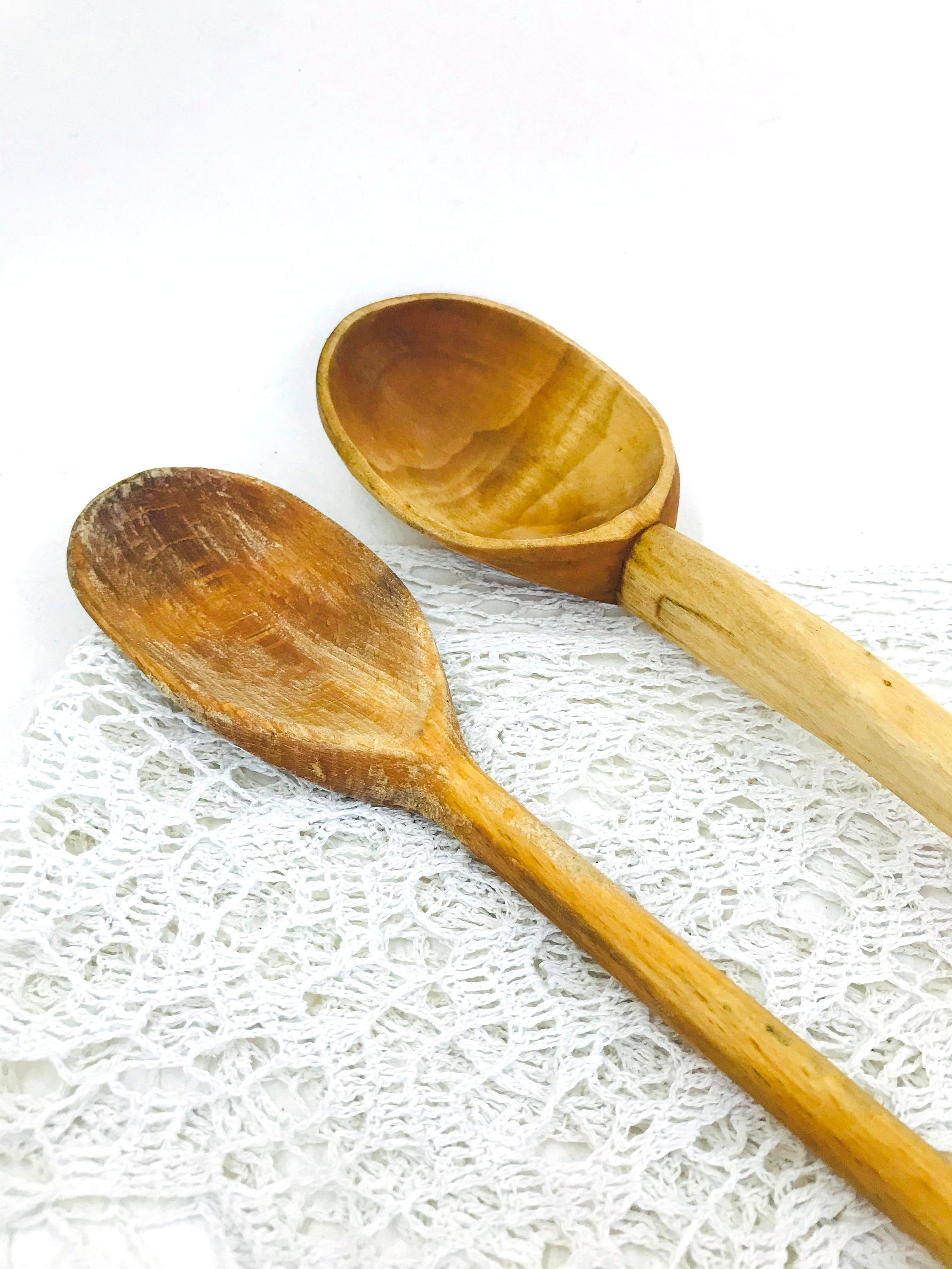 Old primitive big wooden spoon Rustic antique primitive hand | Etsy