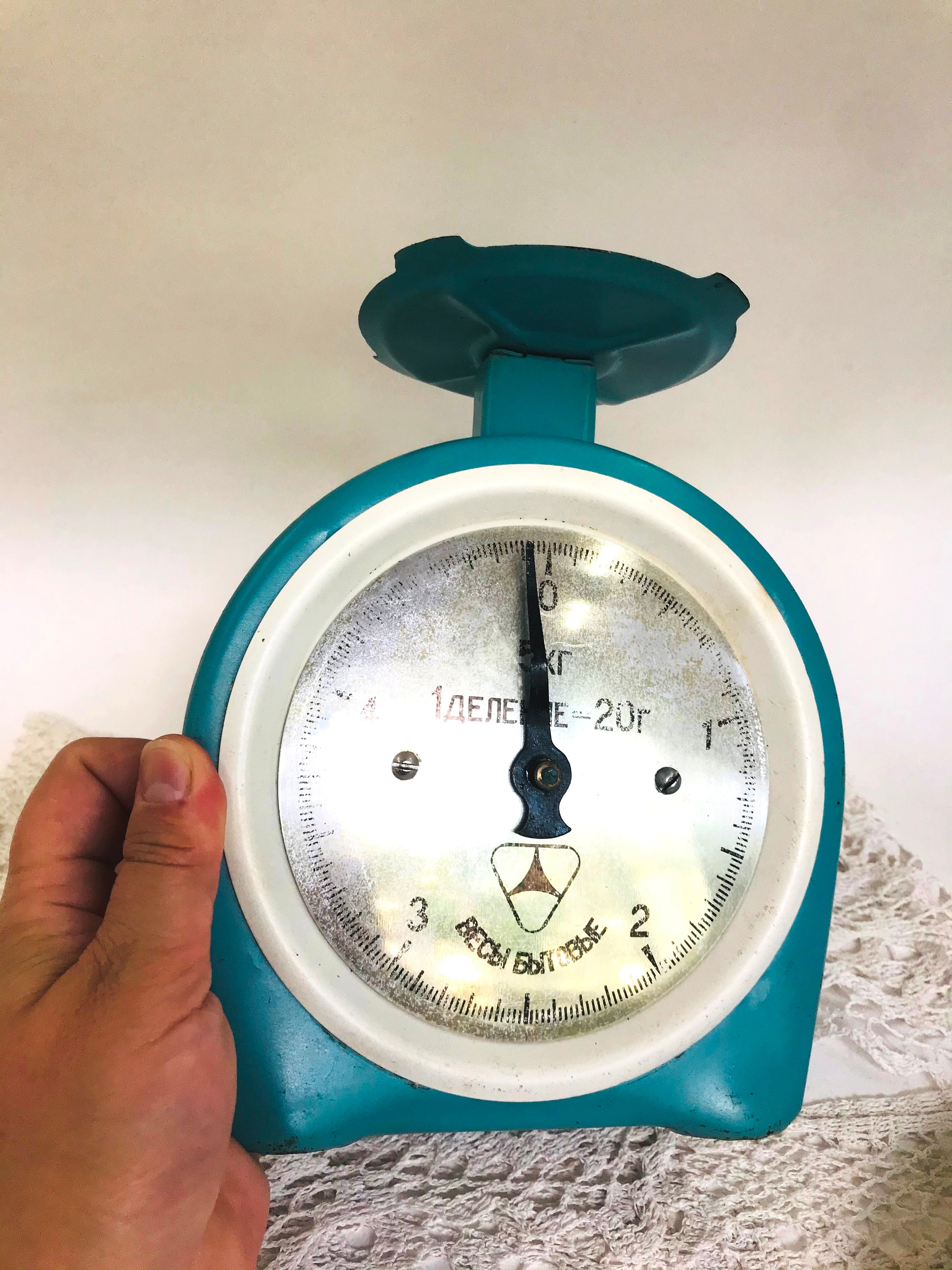 Balance Scales Vintage Scale Kitchen of Blue Color Mid Century Balance ...
