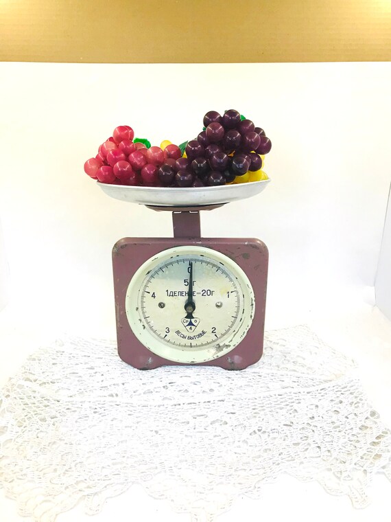 Balance Scales Vintage Scale Kitchen of Brown Color Mid - Etsy