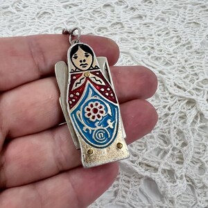 Vintage Matryoshka Keychain With Folding Knife and Nail File Pocket ...