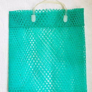 Vintage Green Plastic Mesh Bag Shopping Bag Tote Bag Summer - Etsy