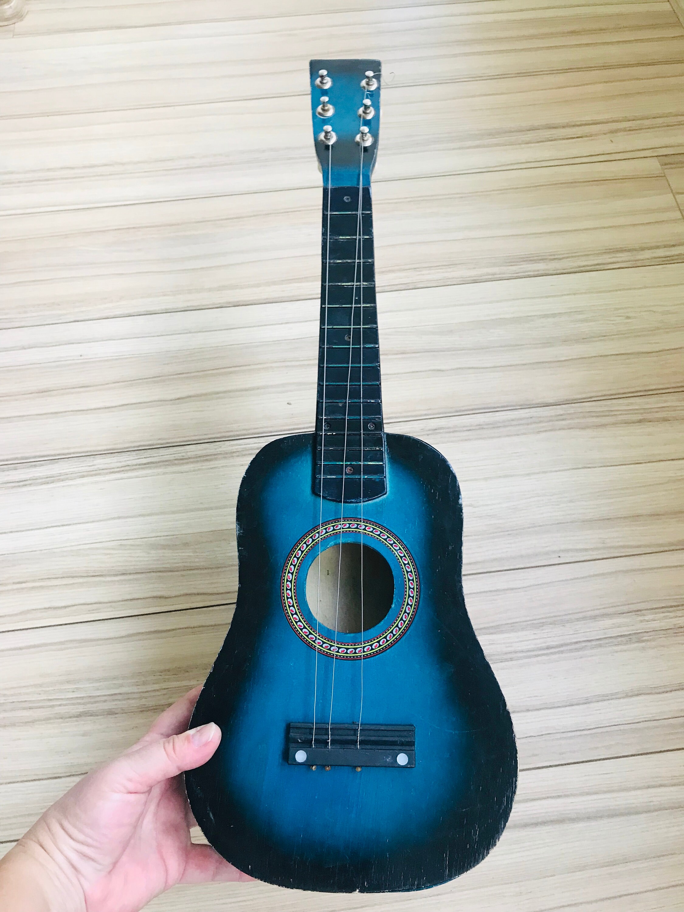 Vintage children's toy guitar 6 String Retro mini russian | Etsy