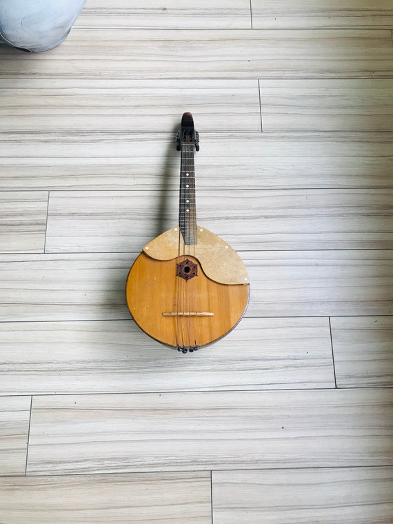Vintage 4-string mandolin folk guitar Domra Retro Decorative | Etsy