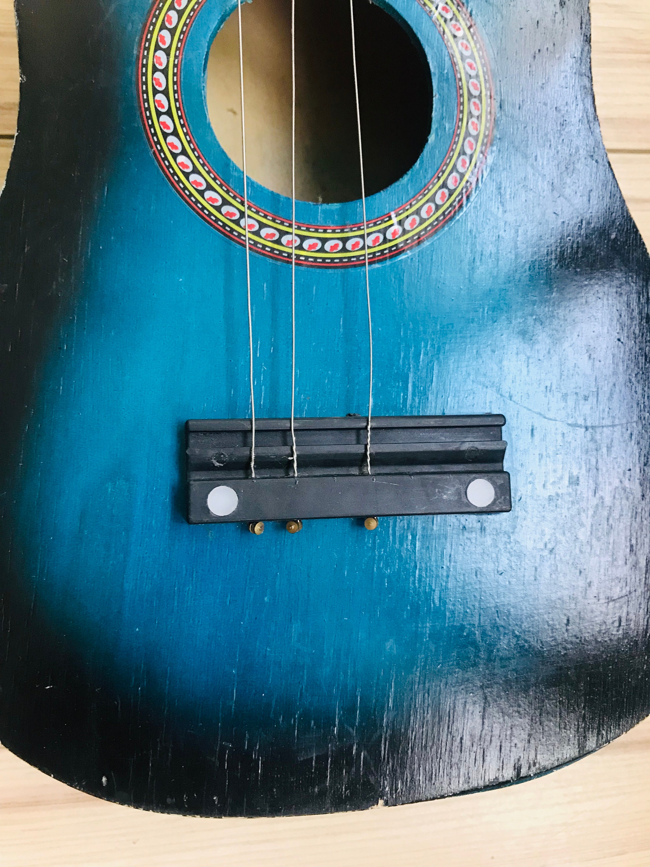 Vintage children's toy guitar 6 String Retro mini russian | Etsy