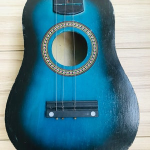 Vintage children's toy guitar 6 String Retro mini russian | Etsy