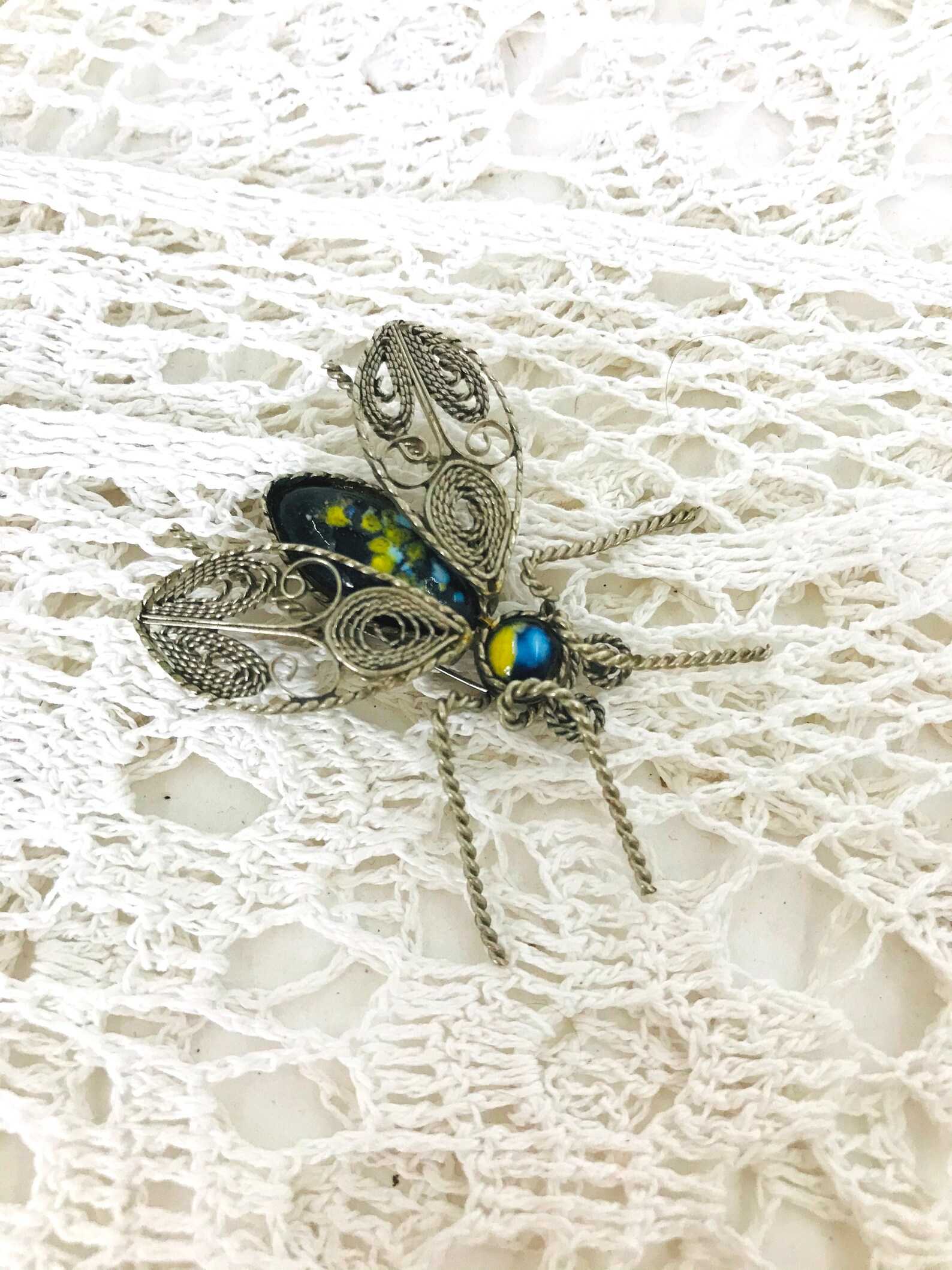 Vintage Fly Brooch Filigree Accessory Brooch in Shape of Fly - Etsy