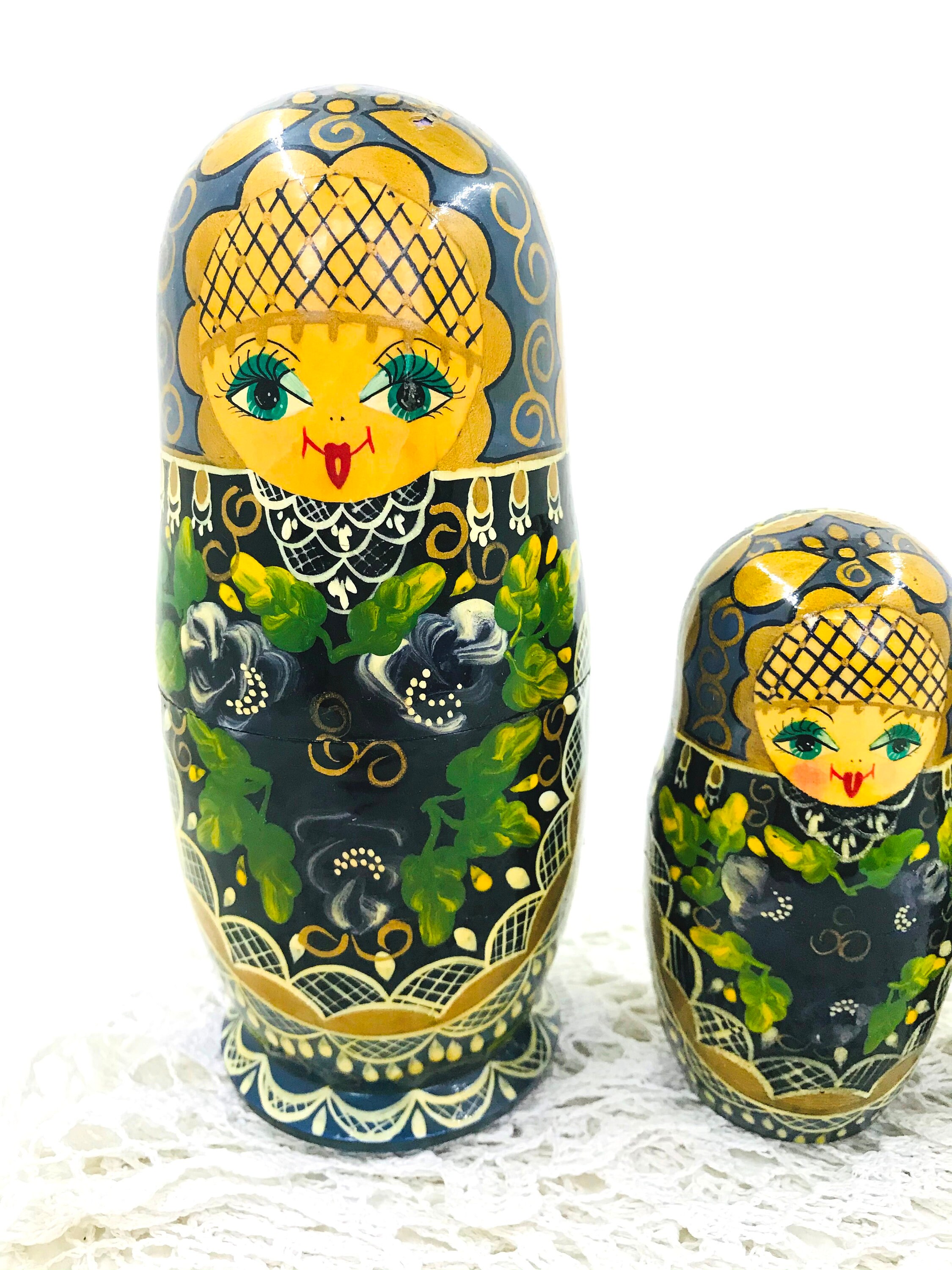 Russian Matryoshka Babushka Wooden Nesting Doll Nesting Dolls - Etsy