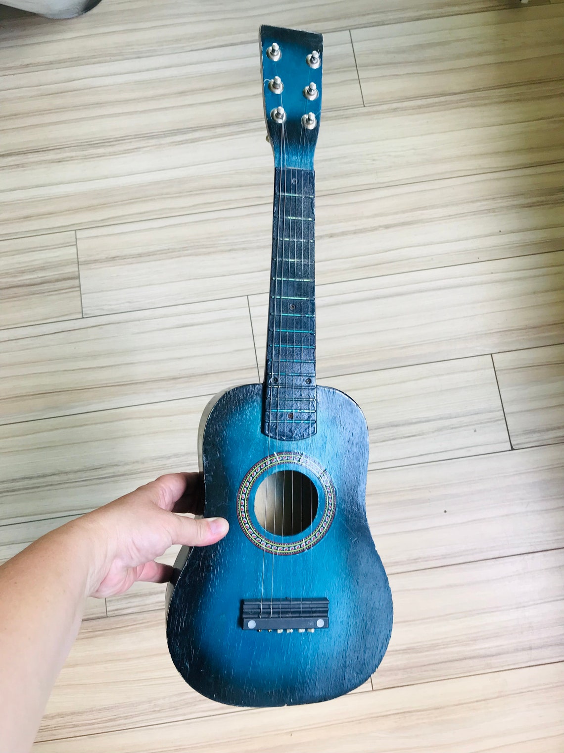 Vintage Children's Toy Guitar 6 String Retro Mini Russian | Etsy