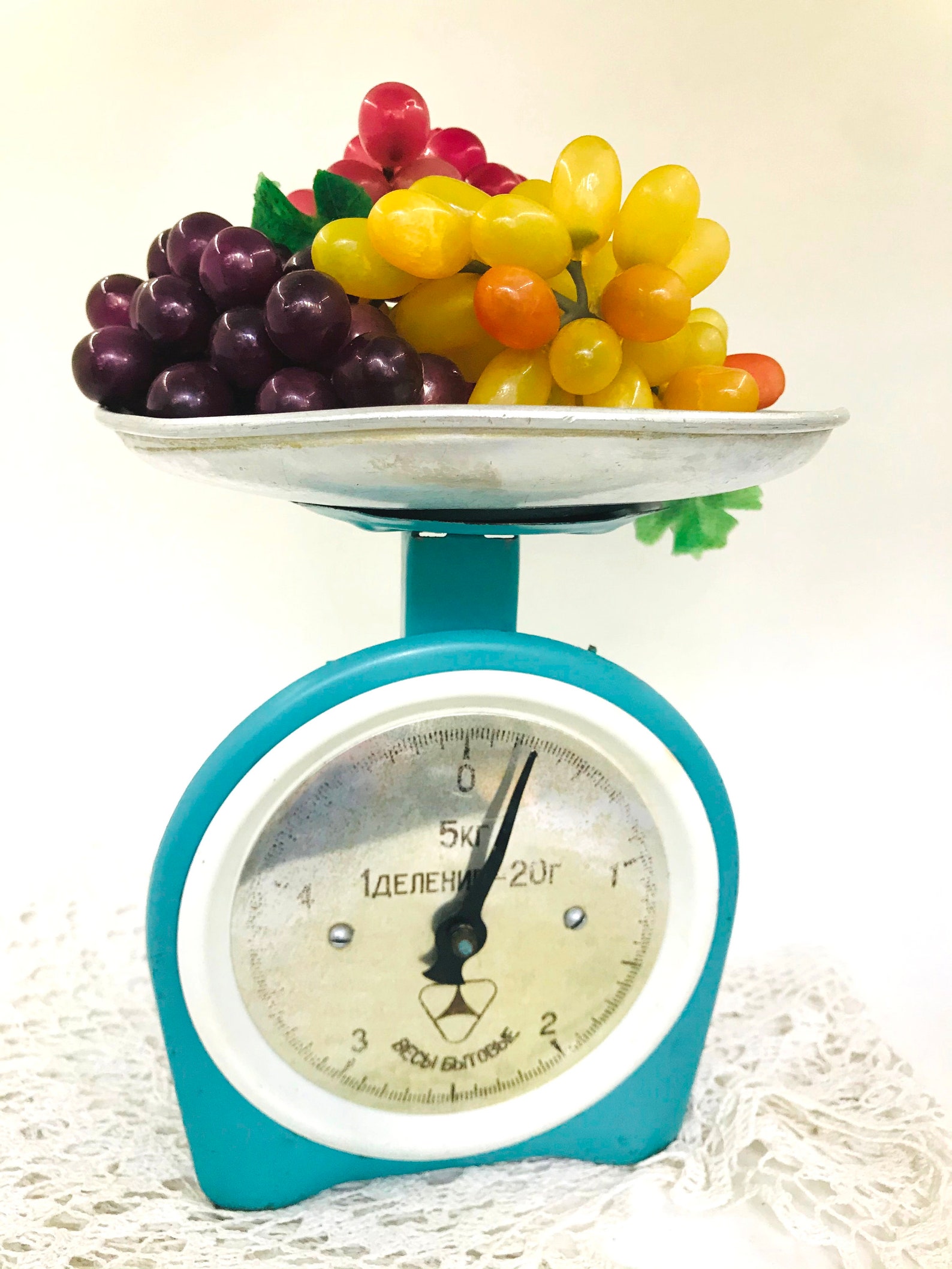 Balance Scales Vintage Scale Kitchen of Blue Color Mid Century - Etsy