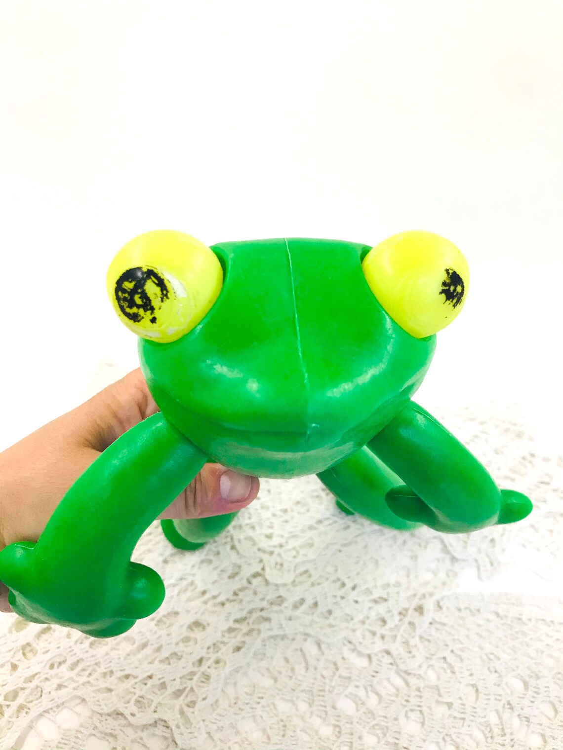 Vintage soviet plastic toy frog Plastic toy for baby child | Etsy