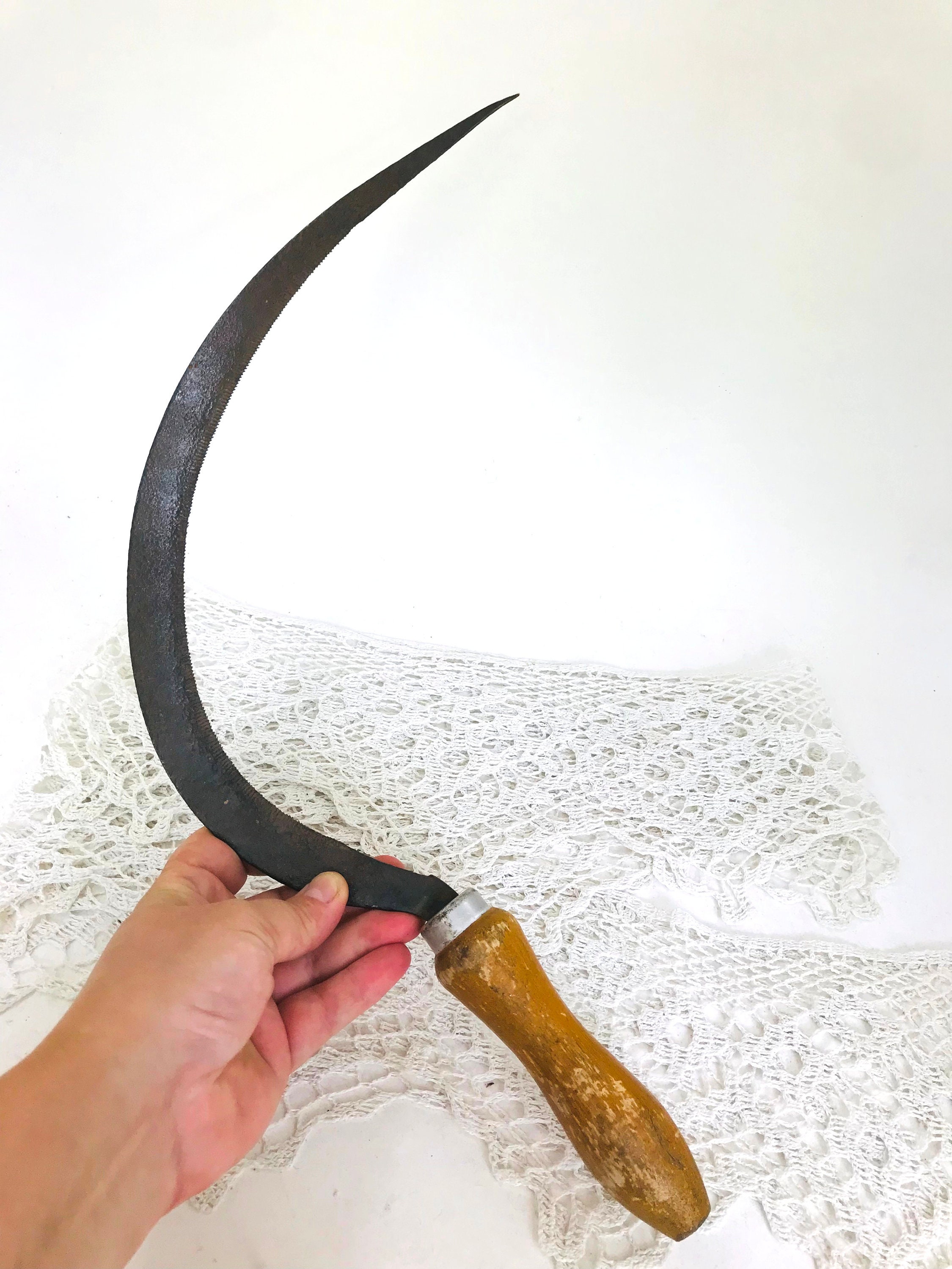 Vintage soviet hand primitive sickle Antique sickle Primitive | Etsy