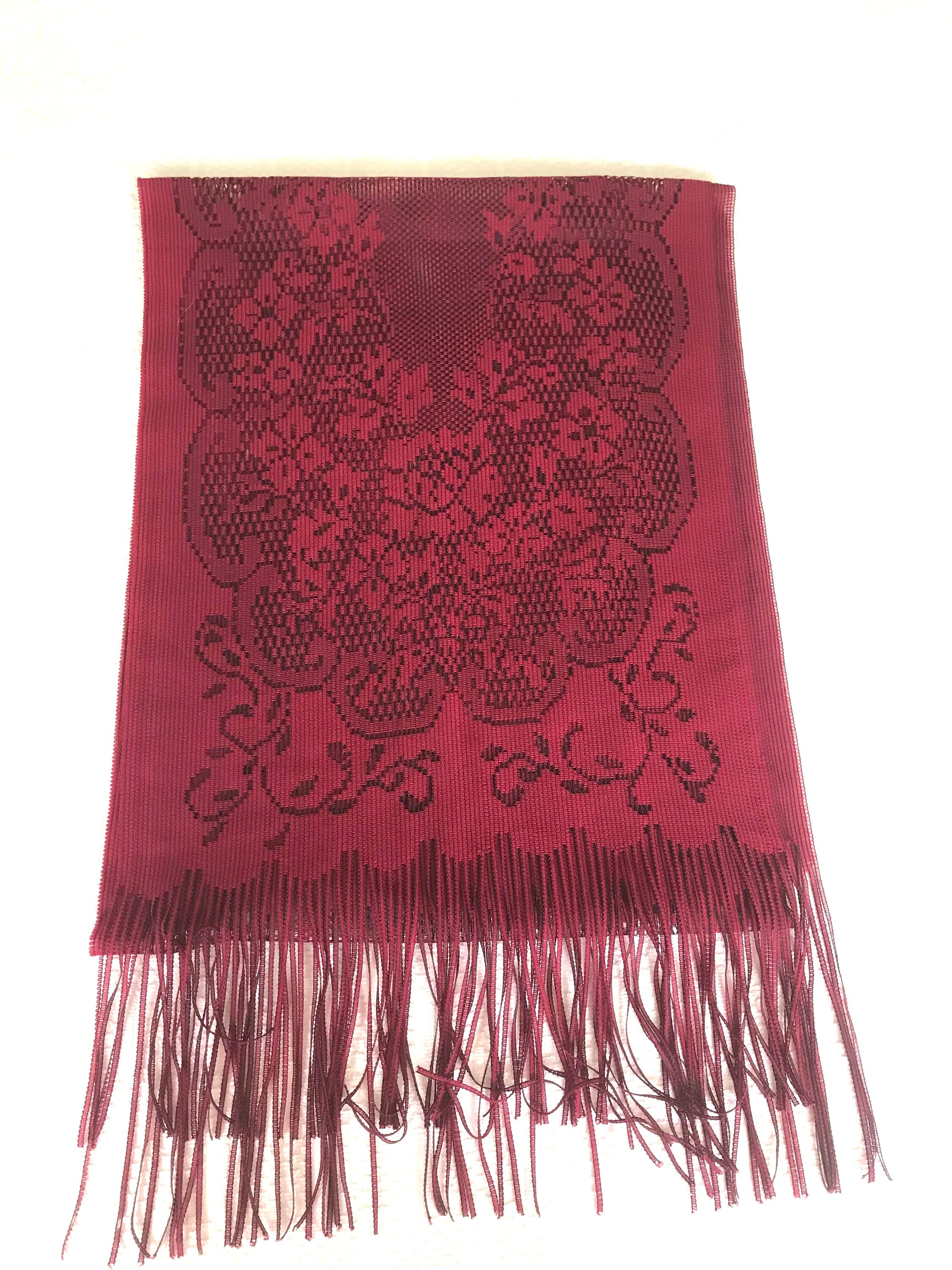 Burgundy red scarf Long lace shawl Evening shawl lace Wedding | Etsy