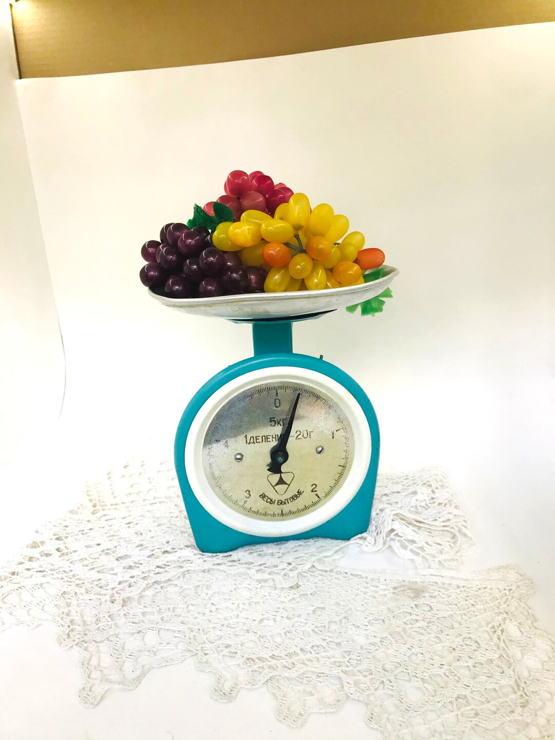 Balance Scales Vintage Scale Kitchen of Blue Color Mid Century Balance ...