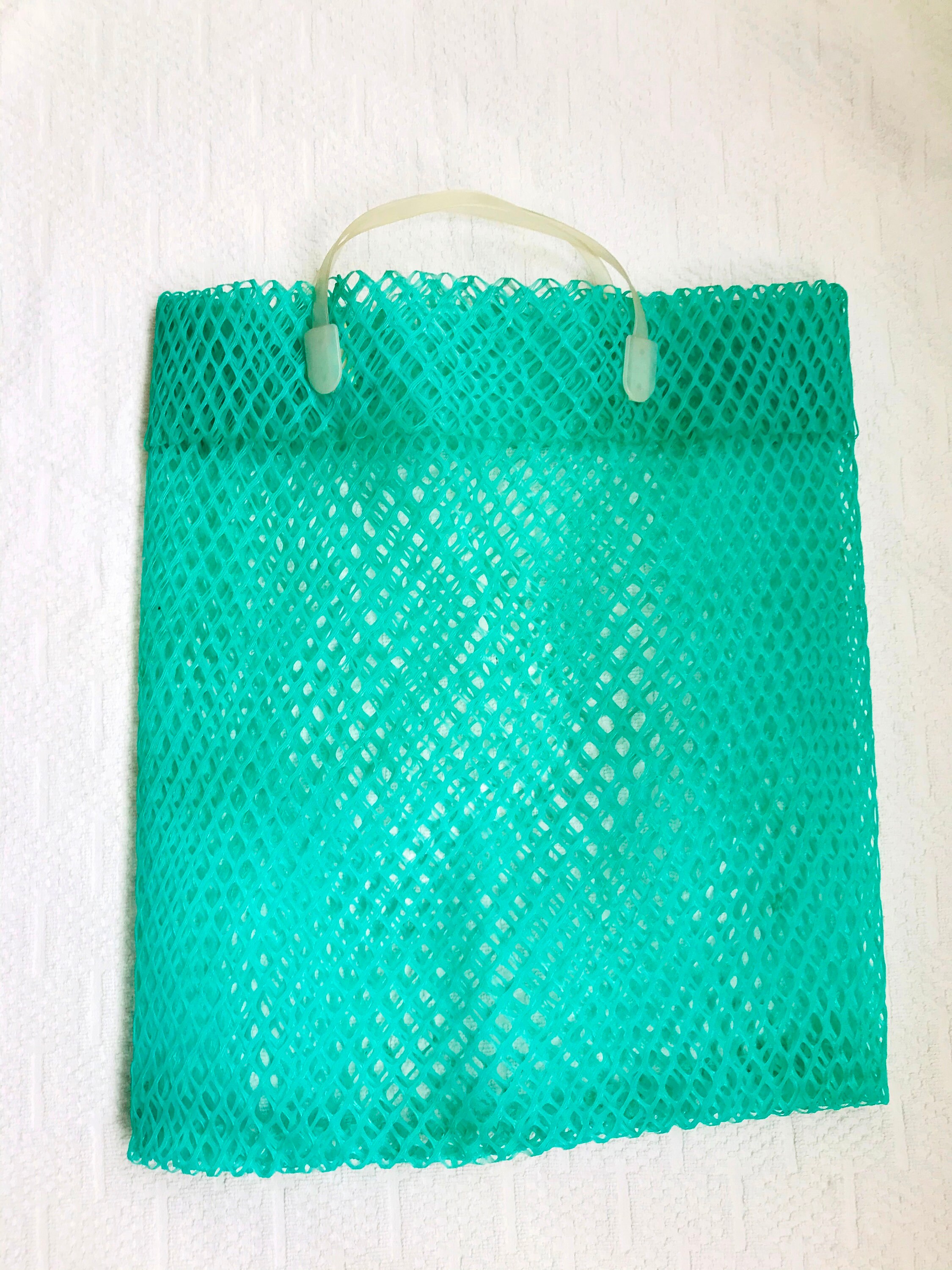 Vintage Green Plastic Mesh Bag Shopping Bag Tote Bag Summer | Etsy