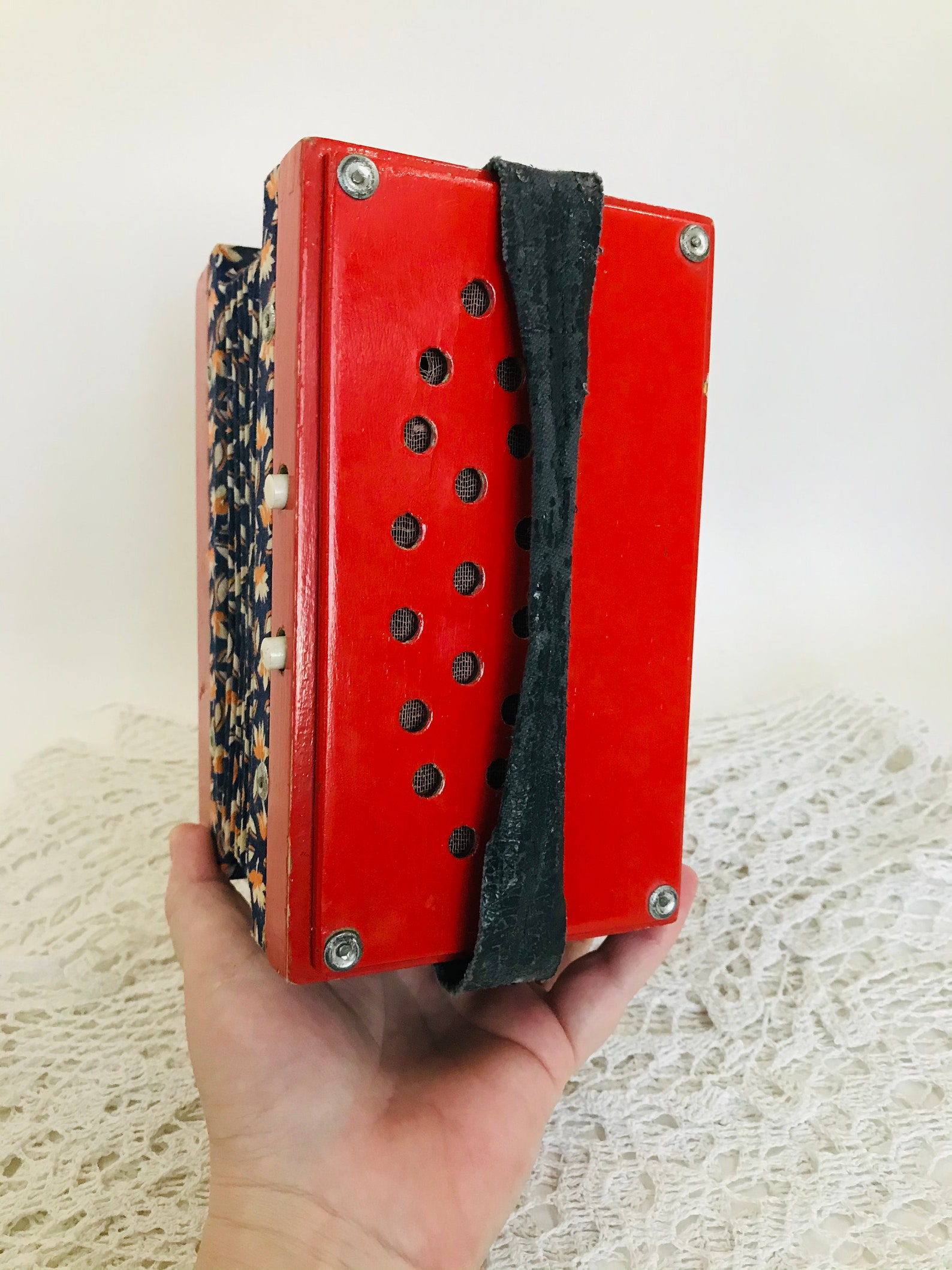 Vintage Decorative Musical Instrument Small Accordion Harmonic - Etsy