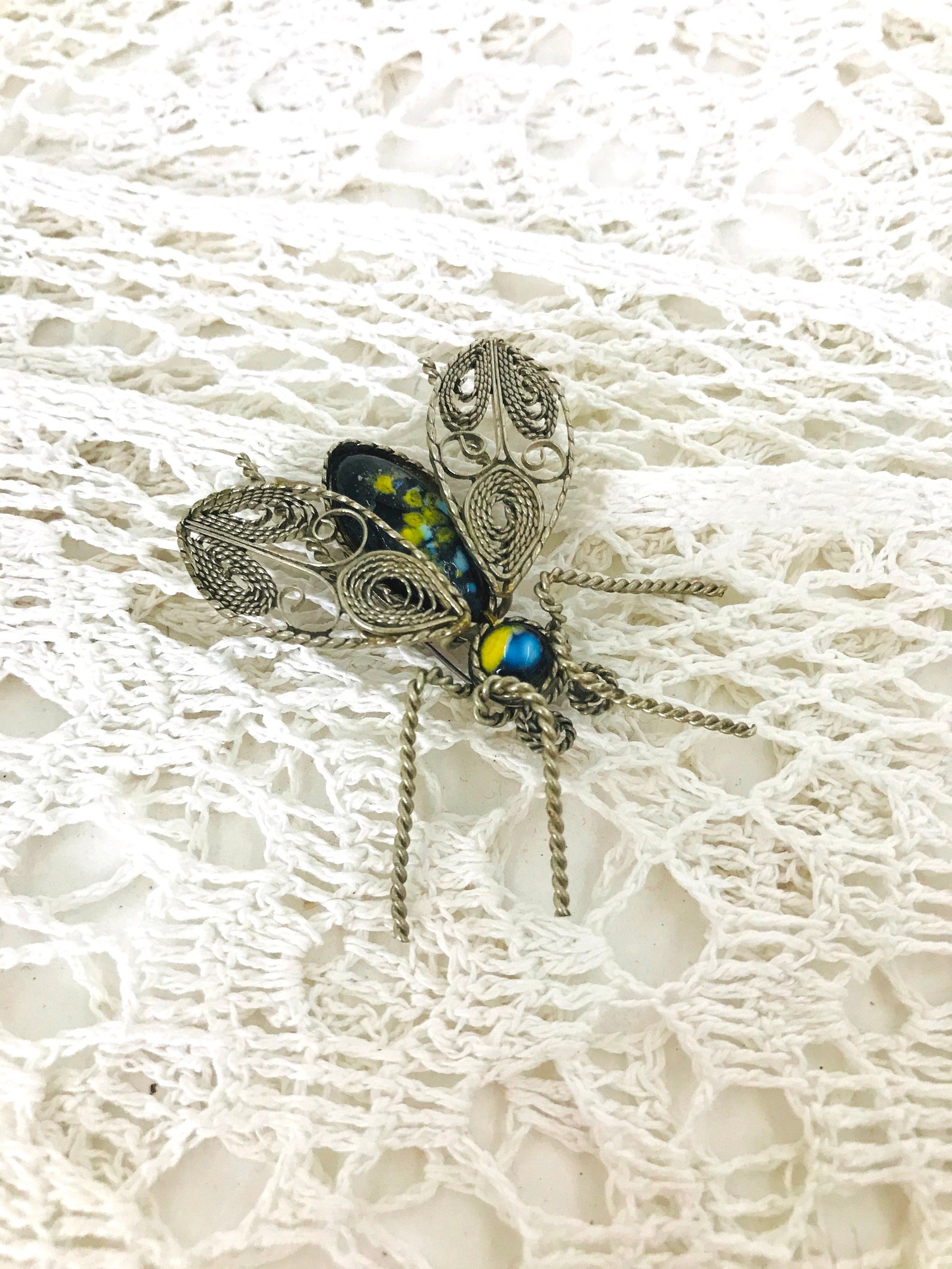 Vintage Fly Brooch Filigree Accessory Brooch in Shape of Fly - Etsy