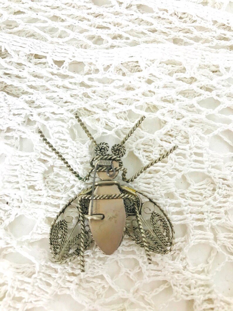 Vintage Fly Brooch Filigree Accessory Brooch in Shape of Fly - Etsy