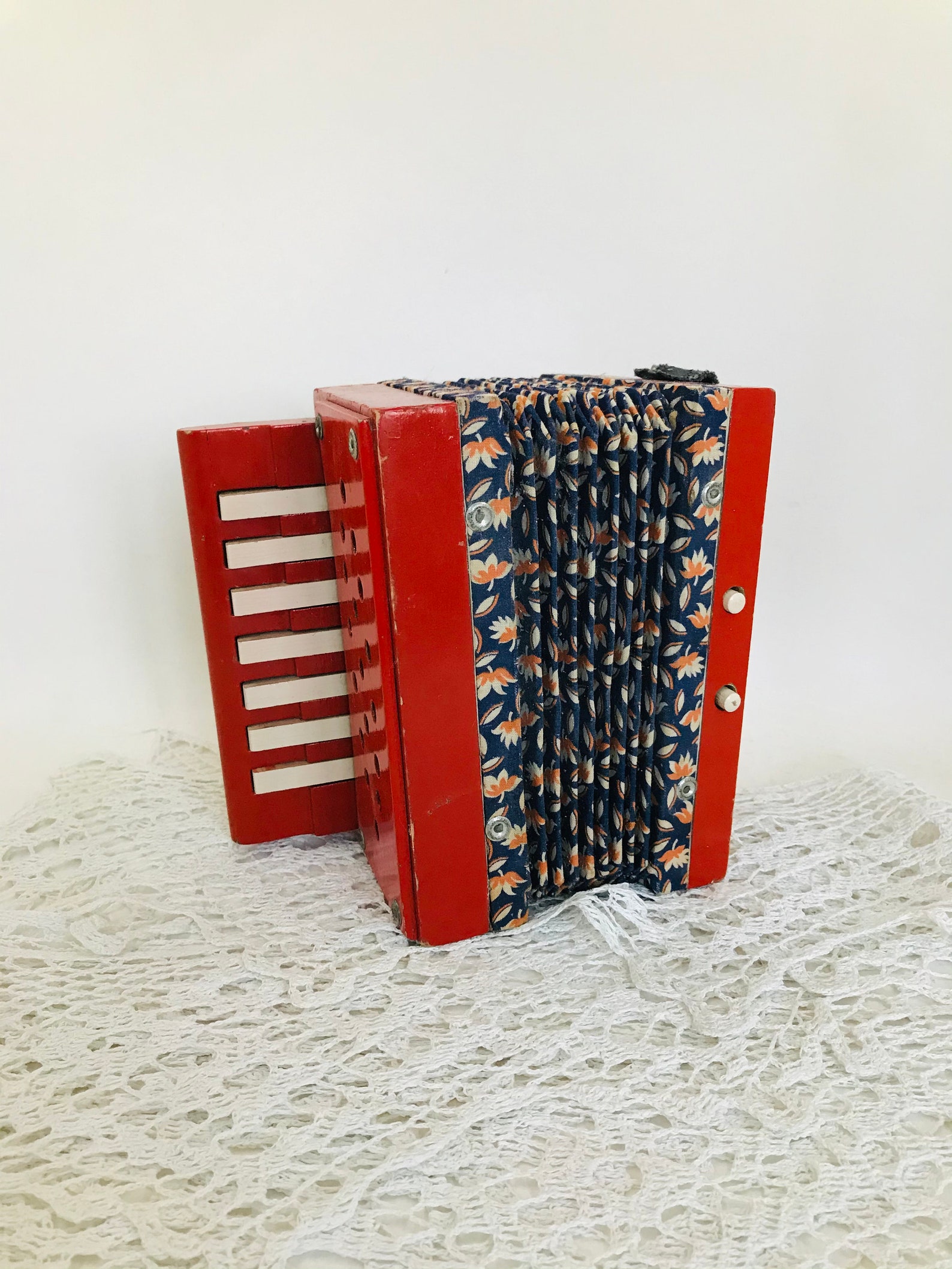 Vintage Decorative Musical Instrument Small Accordion Harmonic - Etsy