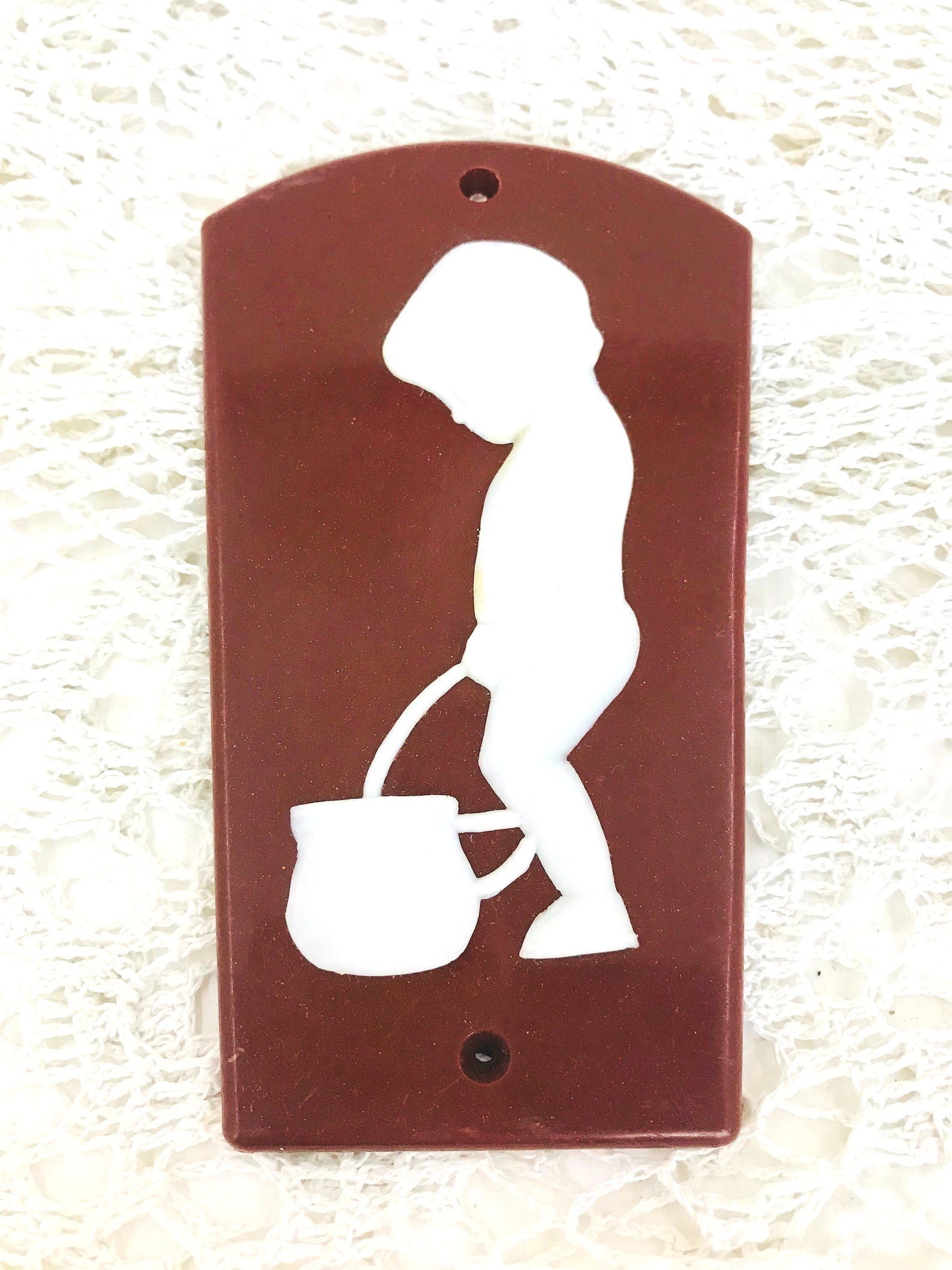 Vintage soviet plastic bathroom door sign Bathroom sign Toilet | Etsy