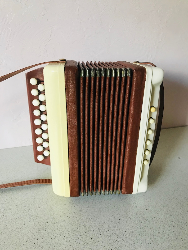 Vintage decorative musical instrument small accordion Harmonic | Etsy