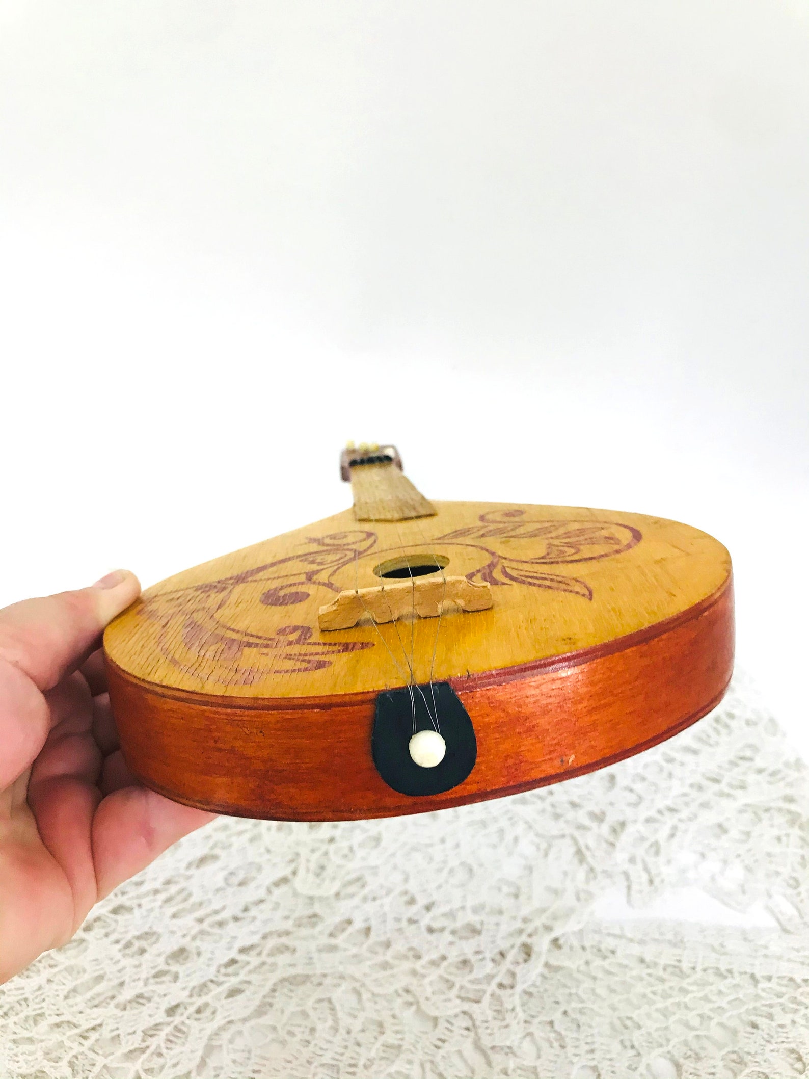 Vintage Children's Toy Mandolin Folk Guitar 4 String Retro - Etsy