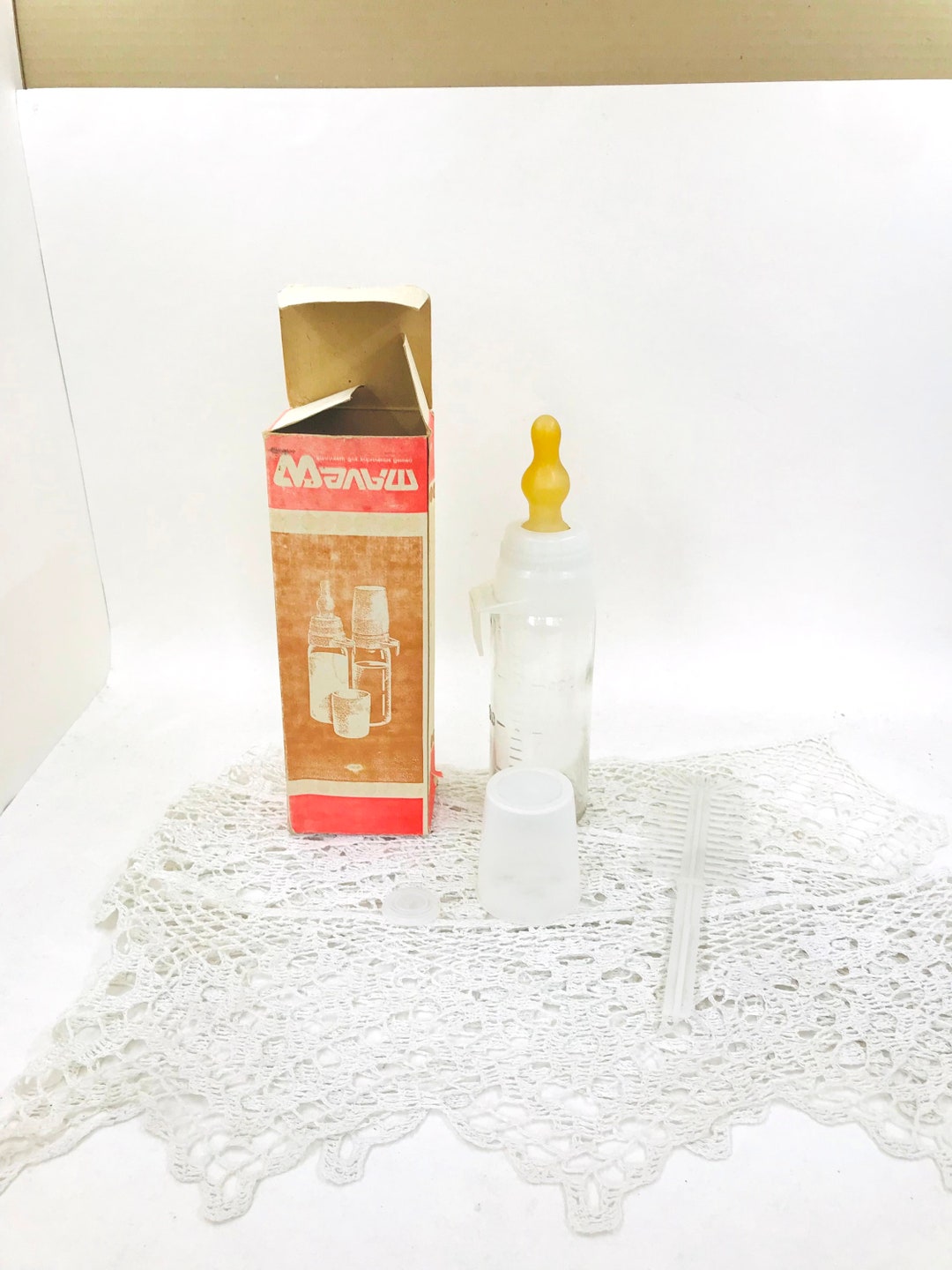 Vintage Soviet Feeding Bottle for Kids Measuring Bottle With Rubber ...