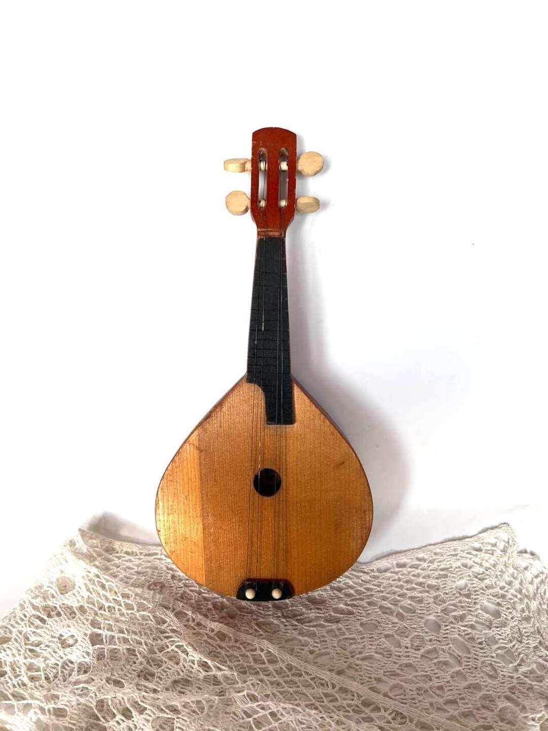 Vintage Children's Toy Mandolin Folk Guitar 4 String Retro Mini Russian ...
