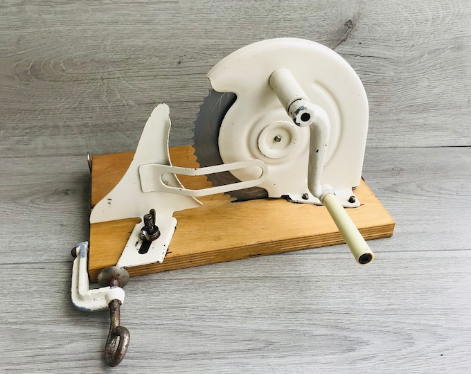 Vintage Hand Bread Cutting Machine Bread Slicer Vintage Hand-made ...