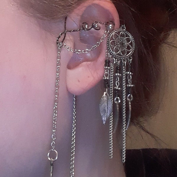 Dream Catcher Ear Etsy