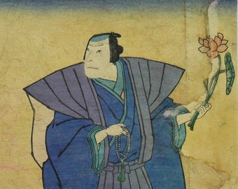 Japanese Edo Monk - Etsy